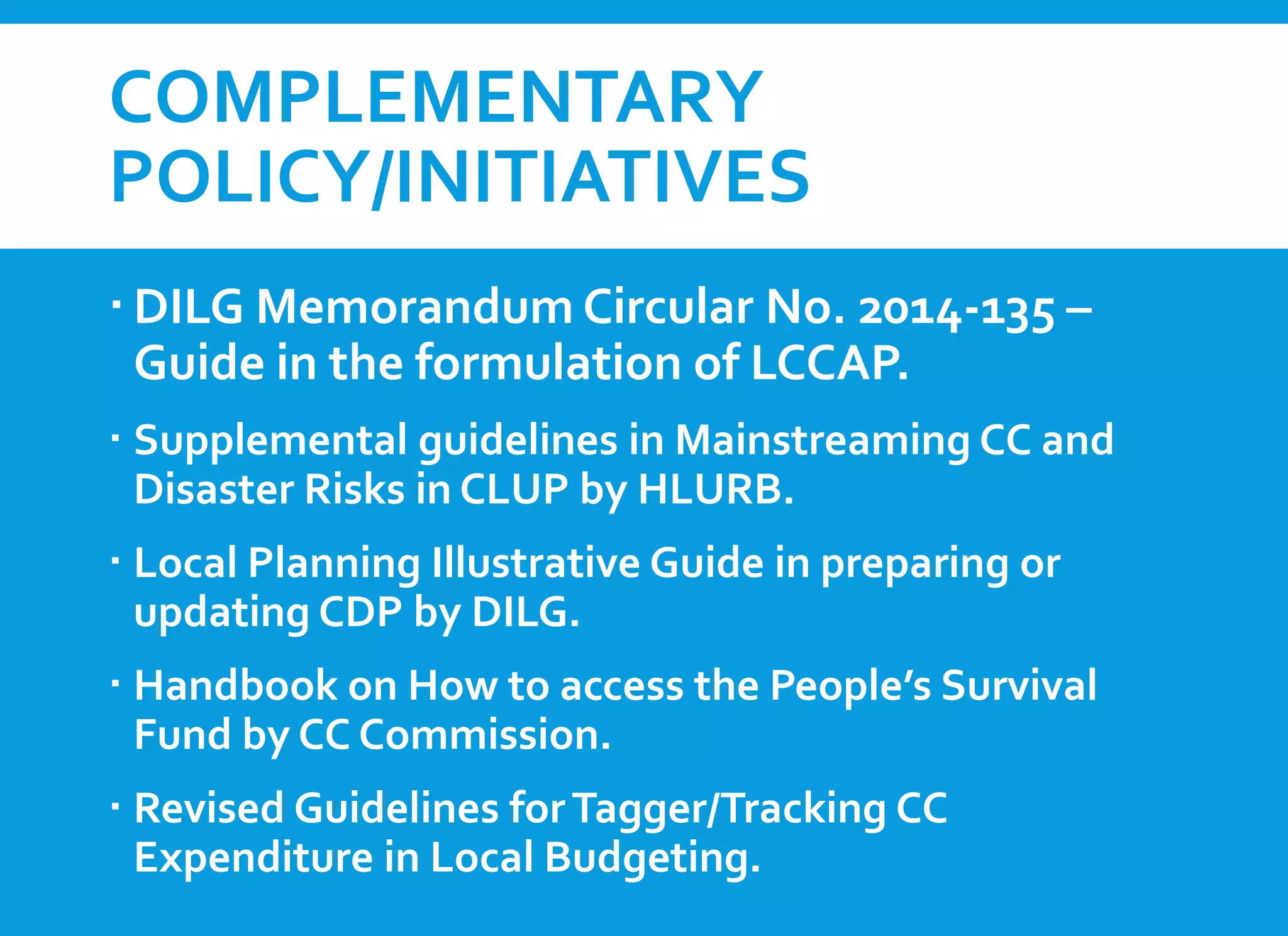 Local climate change action plan (lccap) | PPTX