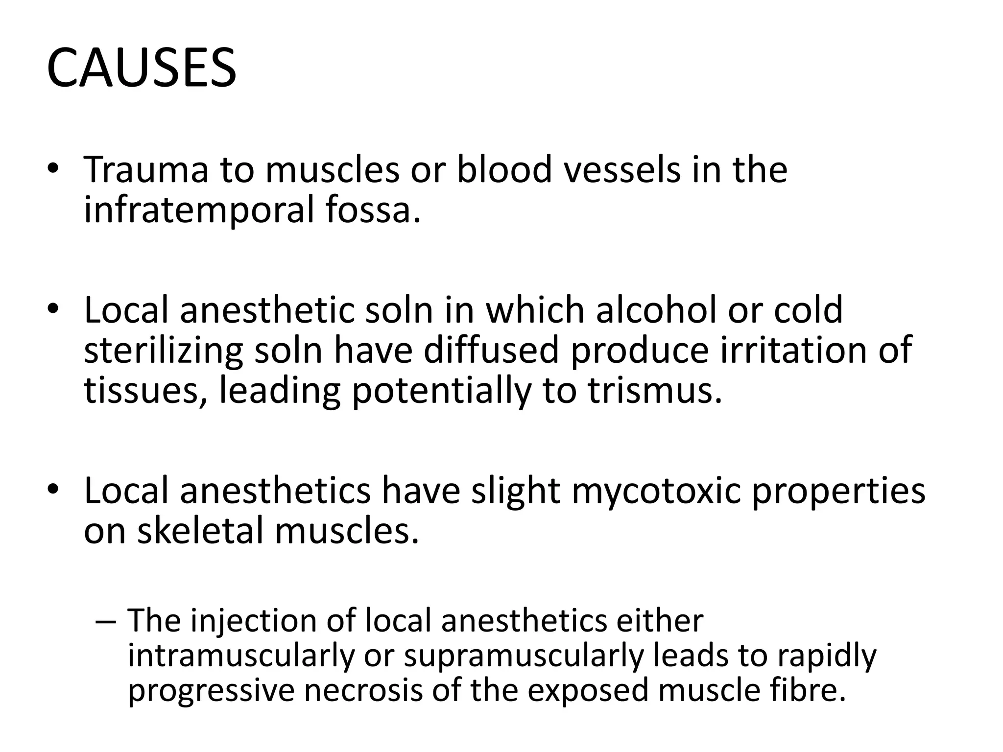 Local complications of local anesthesia | PPTX | First Aid | Injuries