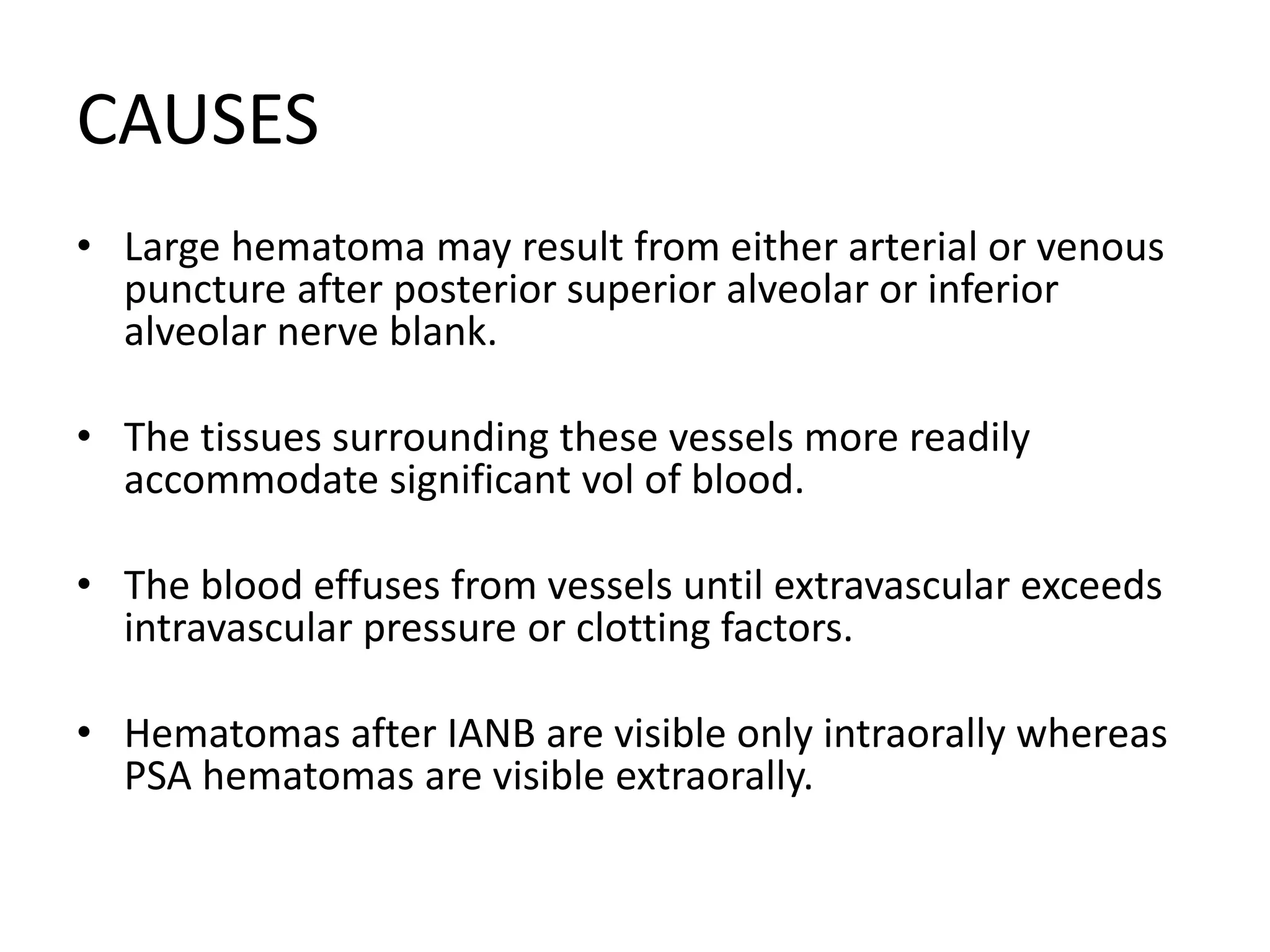 Local complications of local anesthesia | PPT