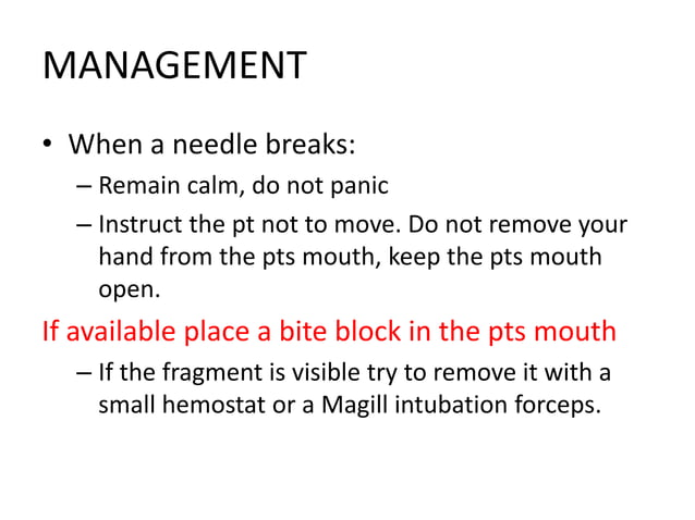Local complications of local anesthesia | PPT