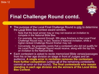 Local contest format and rules | PPT