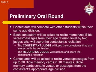 Local contest format and rules | PPT | Books and Literature