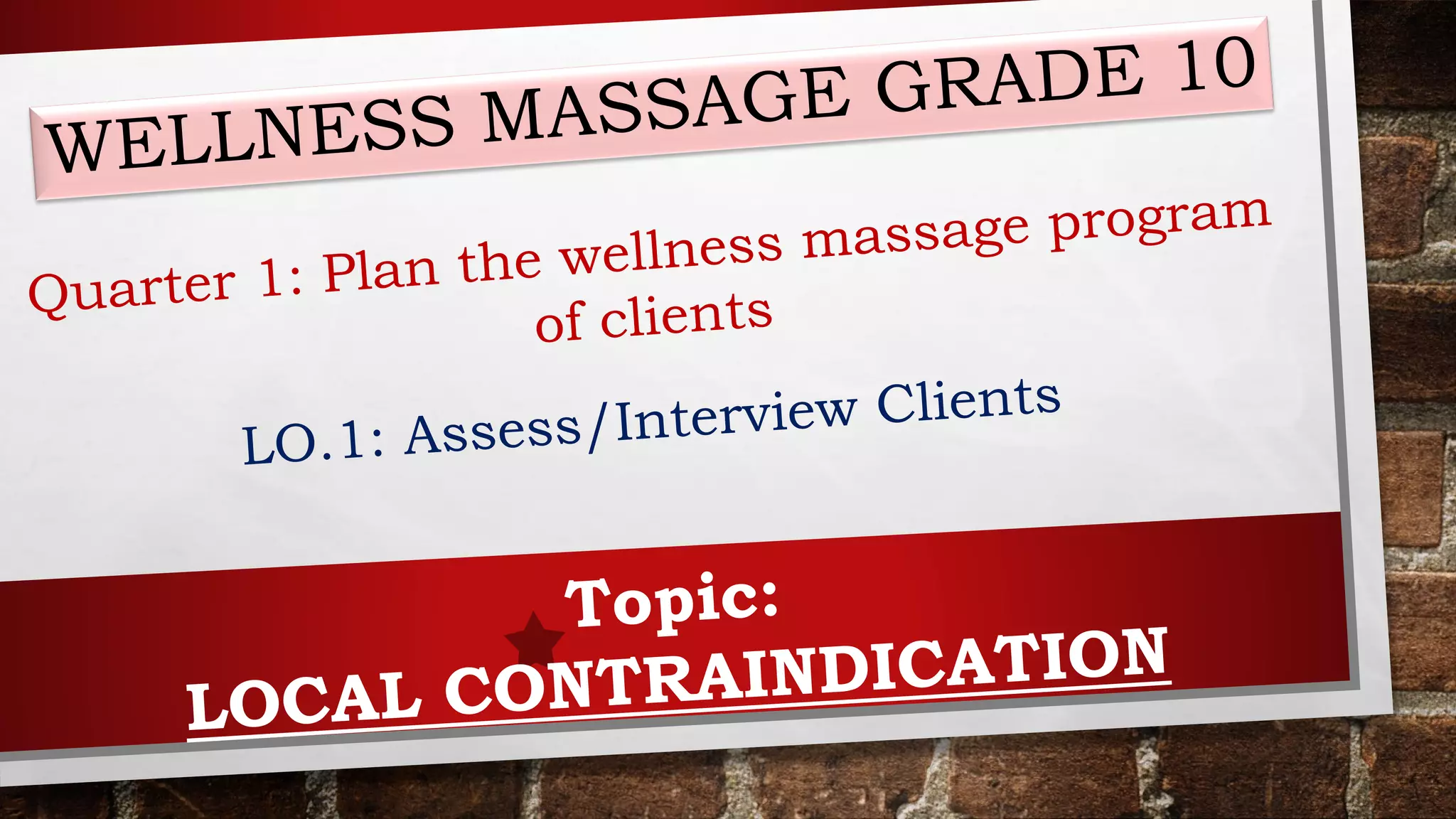 Local contraindication 2020 | PDF