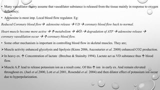 Local control of blood flow by the tissue | PPTX