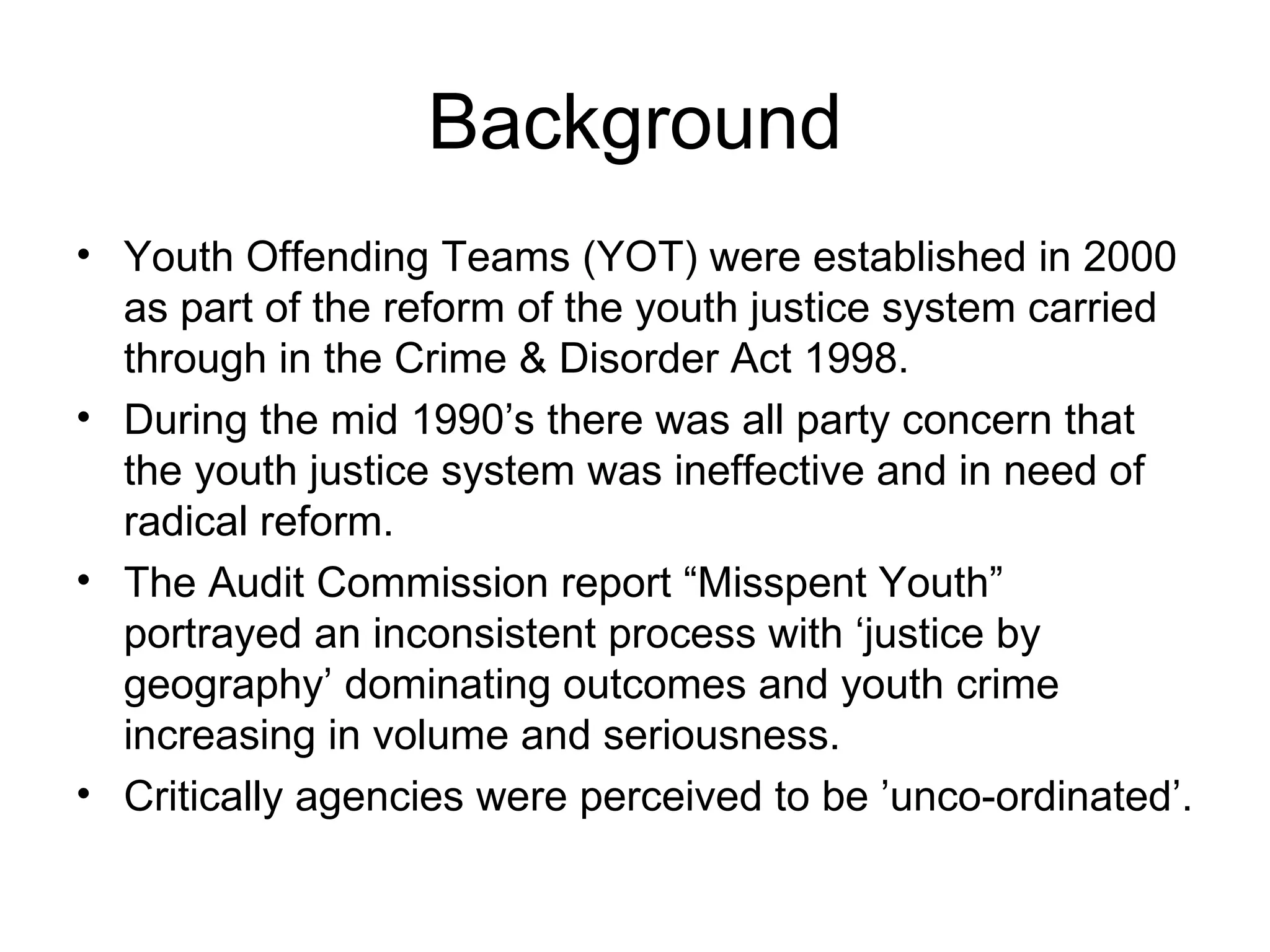 Youth Offender Service | PPT