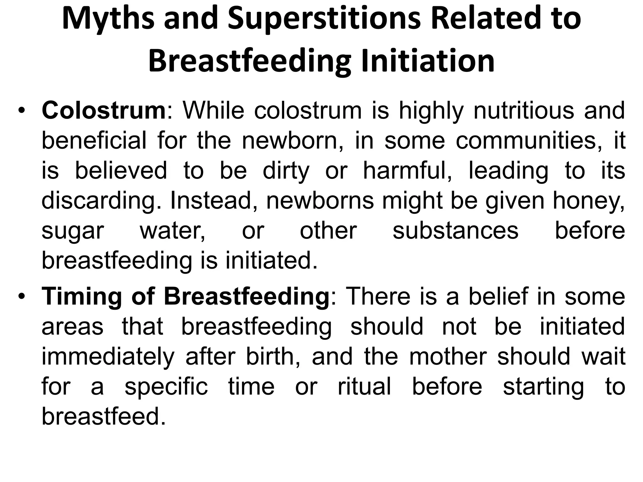 Local custom and practices during- pregnancy, childbirth, lactation and ...