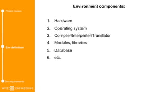 Local development environment evolution | PPT