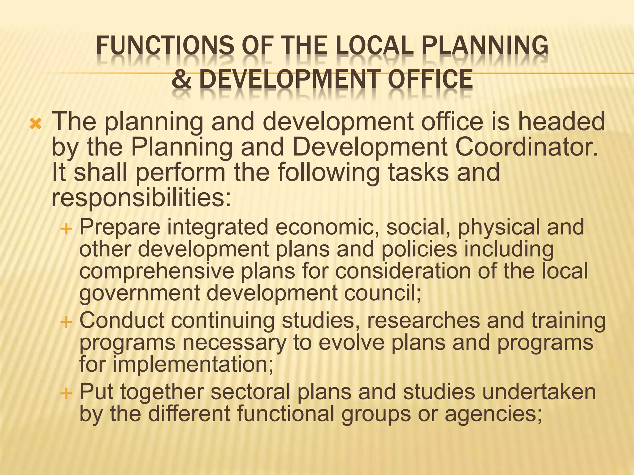 Local development planning | PPTX