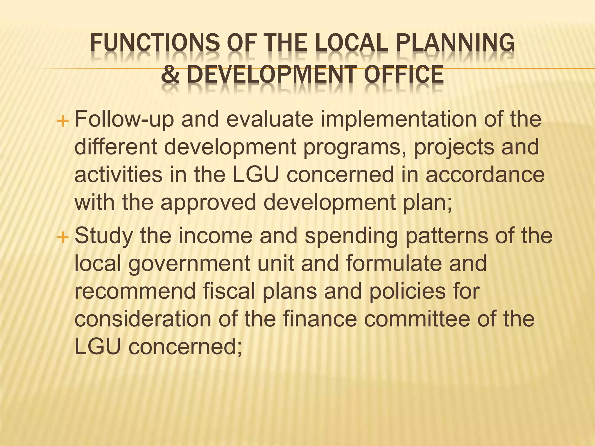 Local development planning | PPTX