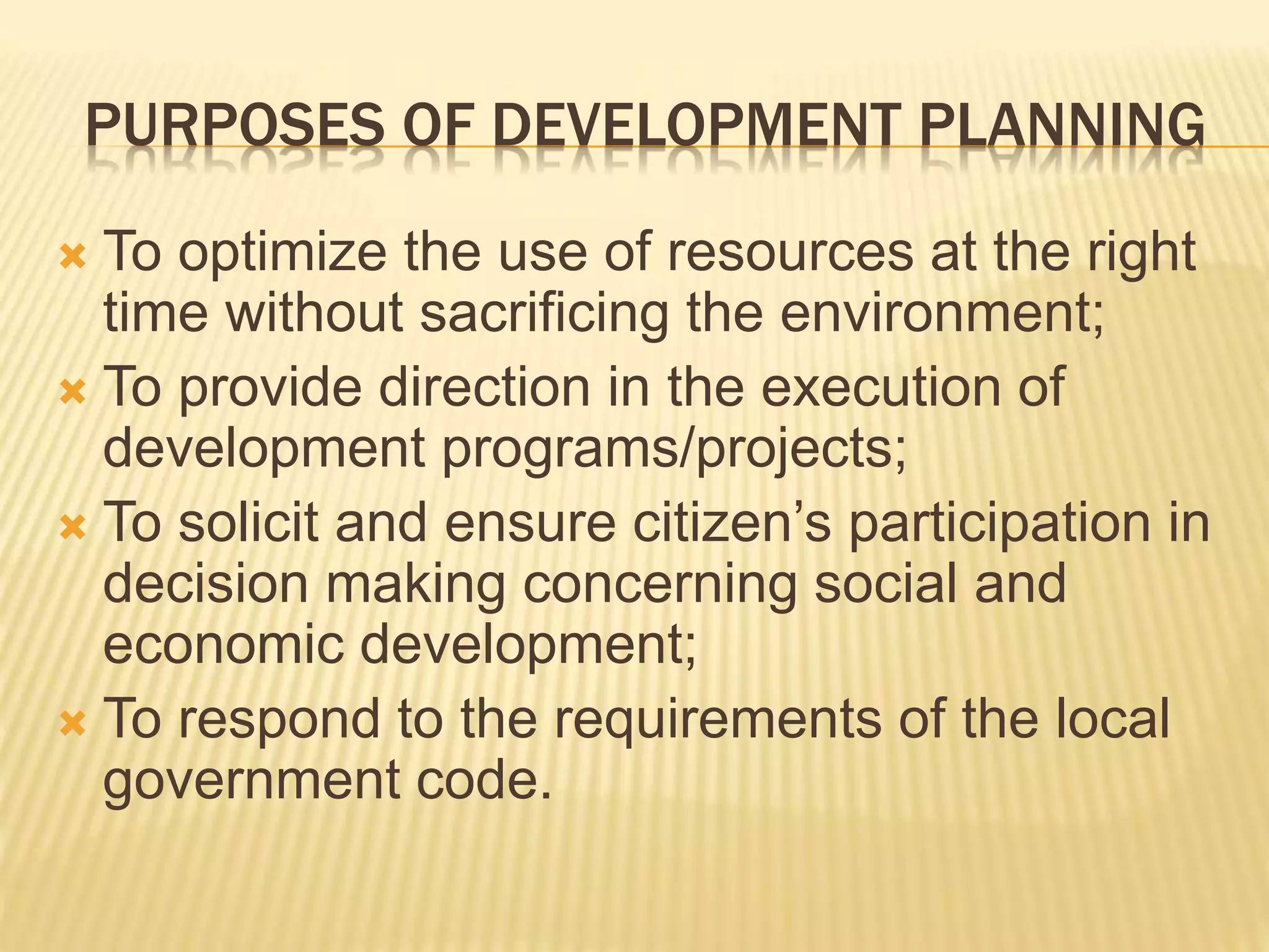 Local development planning | PPTX
