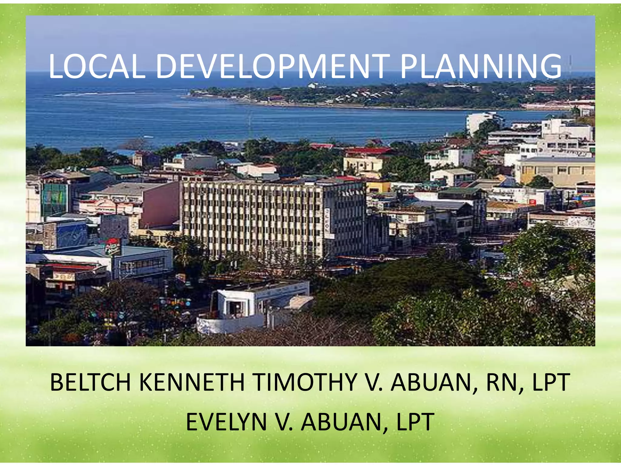 Local Development Planning | PPTX