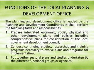 Local Development Planning | PPTX