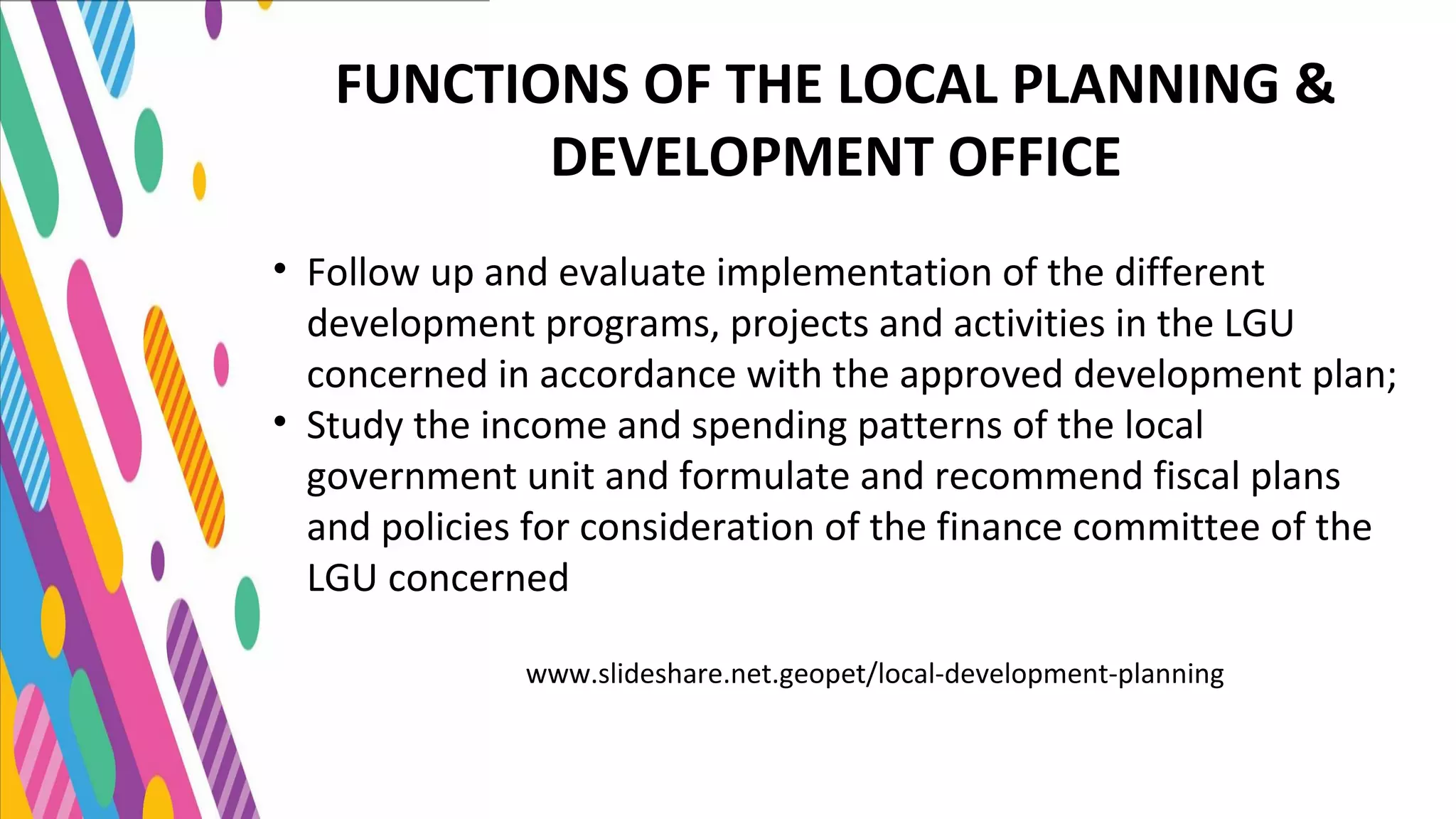 Local Development Planning | PPT