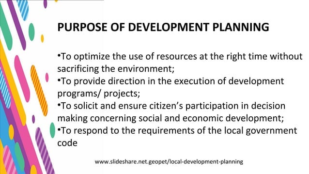 Local Development Planning | PPT | Civic affairs | Politics
