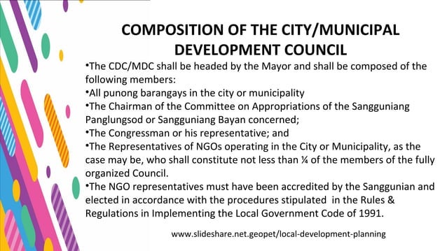 Local Development Planning | PPT | Civic affairs | Politics