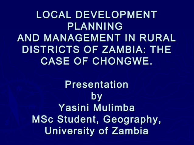 Local development planning 2 | PPT