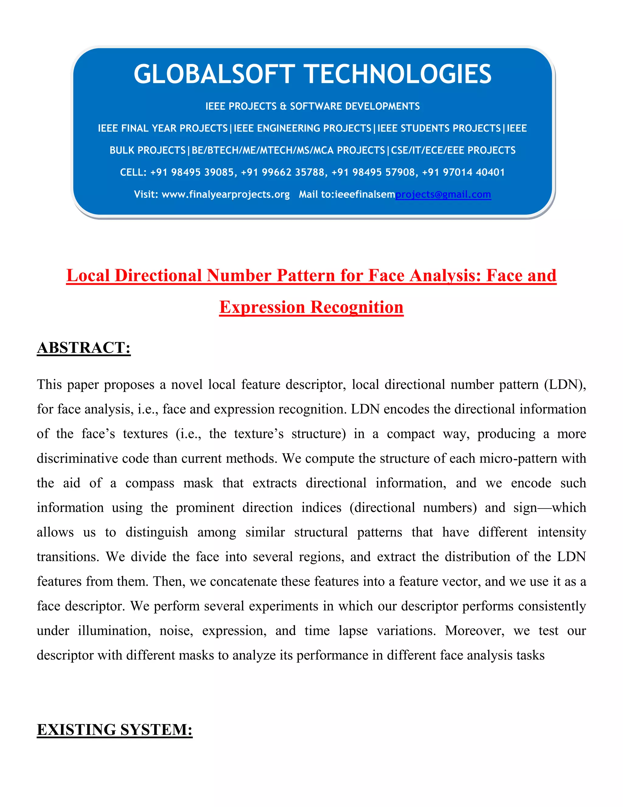Local Directional Number Pattern For Face Analysis Face And Expression Recognition Docx