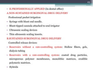 Local Drug Delivery | PPTX