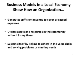 Local Economy Business Models and Resource Flows | PPTX | Business ...
