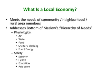 Framework for a Local Economy | PPTX