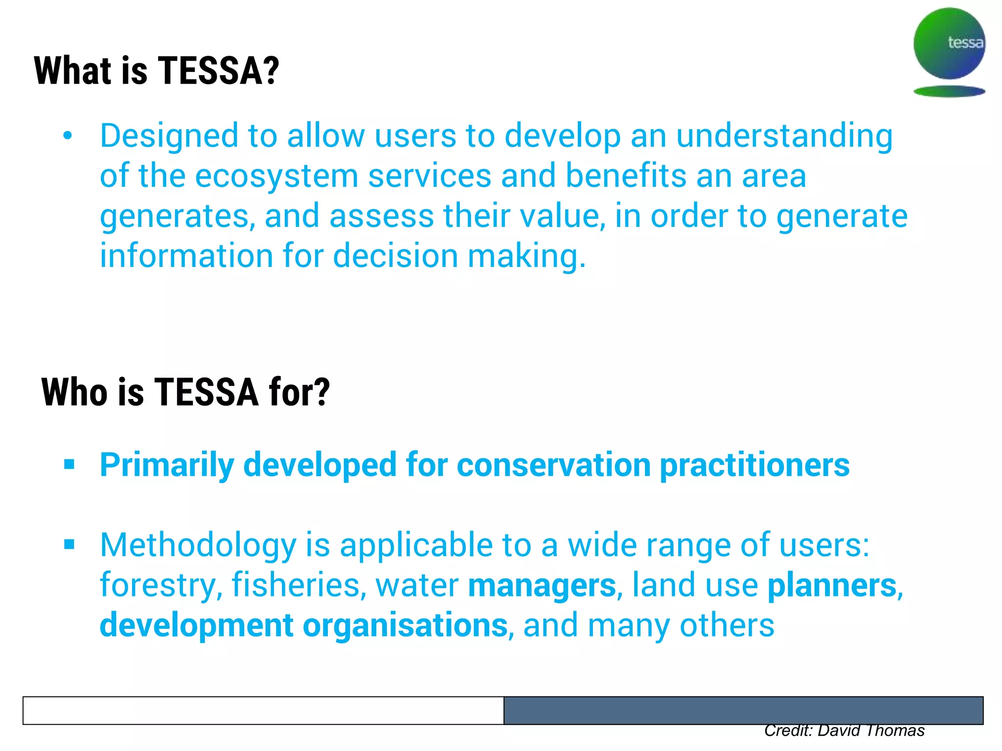 Ecosystem Assessments at the Local Scale - Dr. Claire Brown (UNEP-WCMC) | PPT