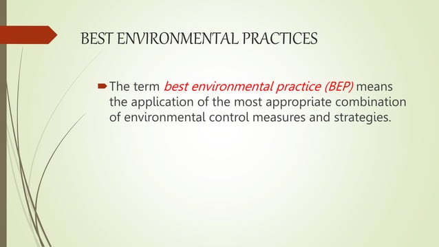 LOCAL ENVIRONMENTAL BEST PRACTICESloacal environmental best practices.pptx | Environmental ...