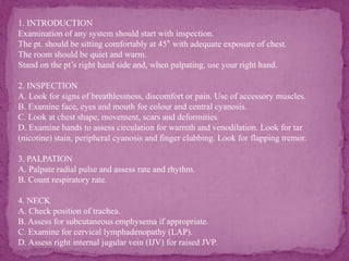 Local Exaination of the Respiratory System.pptx | Lung and Respiratory ...