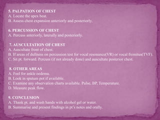 Local Exaination of the Respiratory System.pptx | Lung and Respiratory ...
