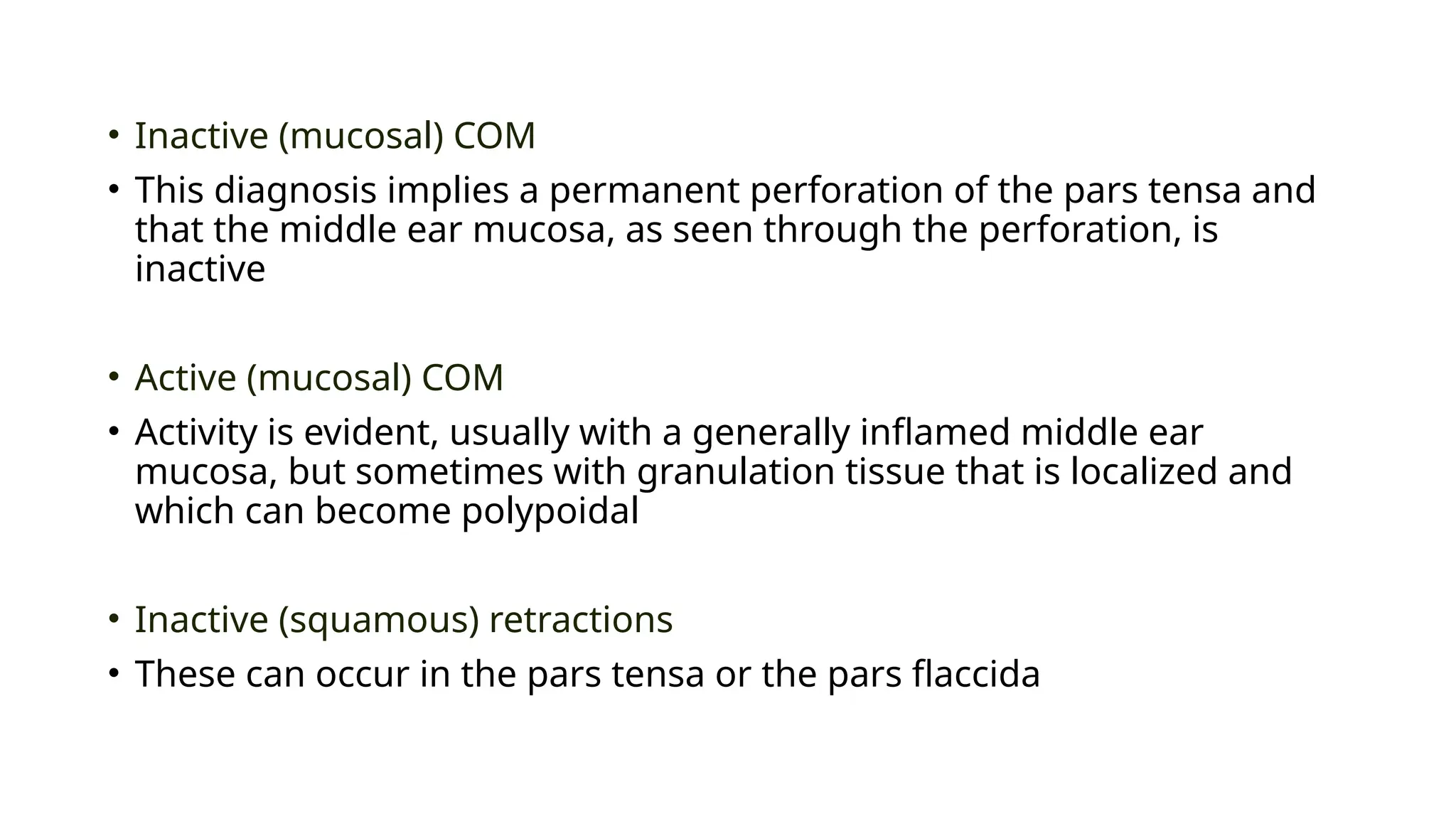 Local examination of ear in a case of mucosal com.pptx