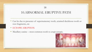 Local factors in etiology of malocclusion | PPTX