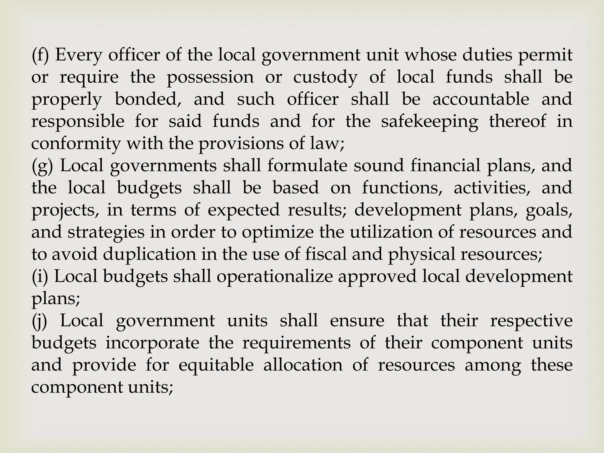 LOCAL FISCAL ADMINISTRATION | PPTX