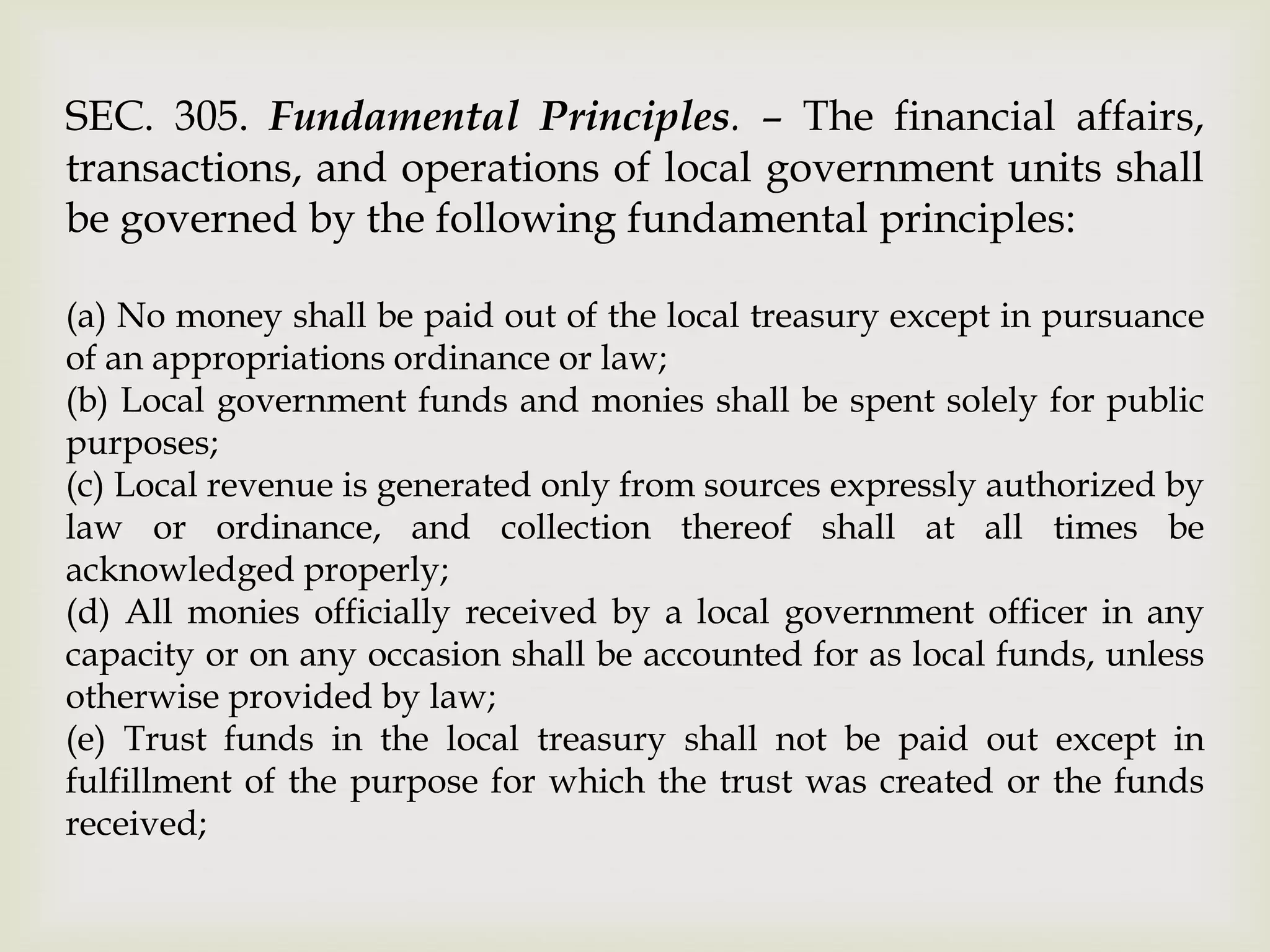 LOCAL FISCAL ADMINISTRATION | PPTX