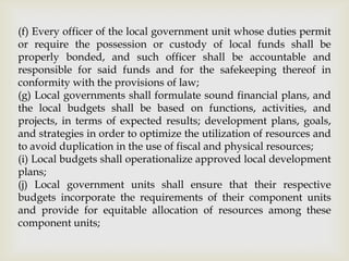 LOCAL FISCAL ADMINISTRATION | PPTX