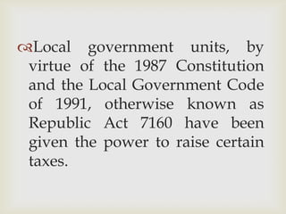 LOCAL FISCAL ADMINISTRATION | PPTX