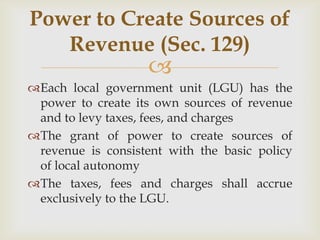 LOCAL FISCAL ADMINISTRATION | PPTX