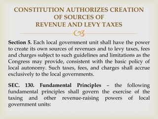 LOCAL FISCAL ADMINISTRATION | PPTX