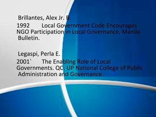 Local Fiscal Administration | PPT