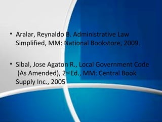 Local Fiscal Administration | PPT