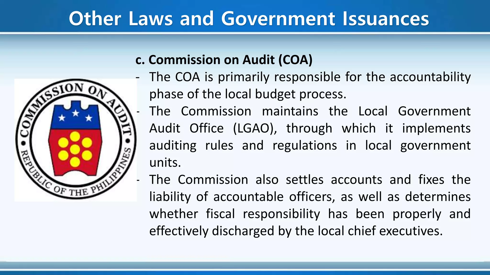 Local Fiscal Administration | PPTX