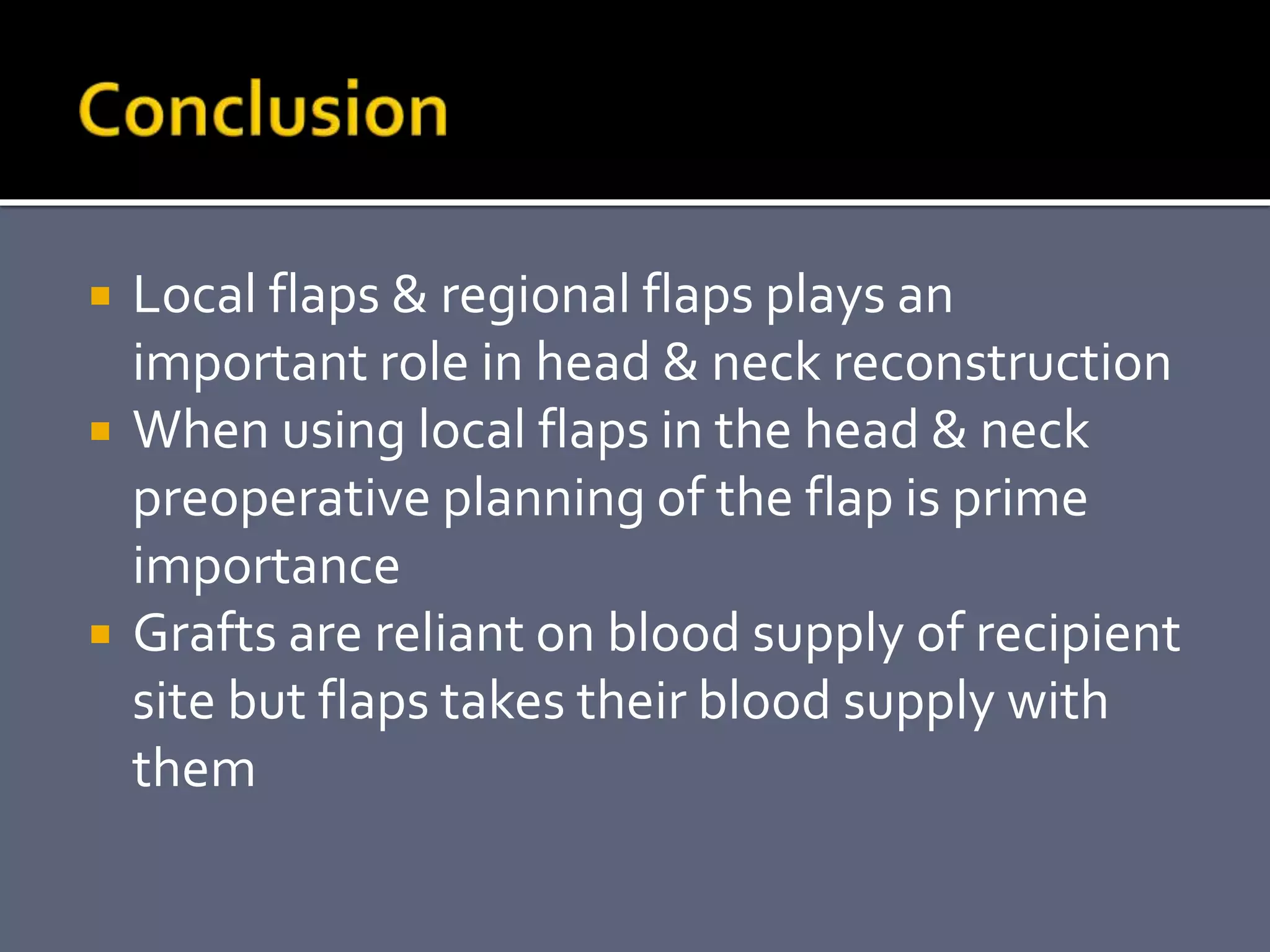 Local flaps in ent | PPTX