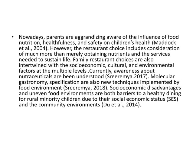 Local food environment and obesity | PPTX | Food Industry | Industries
