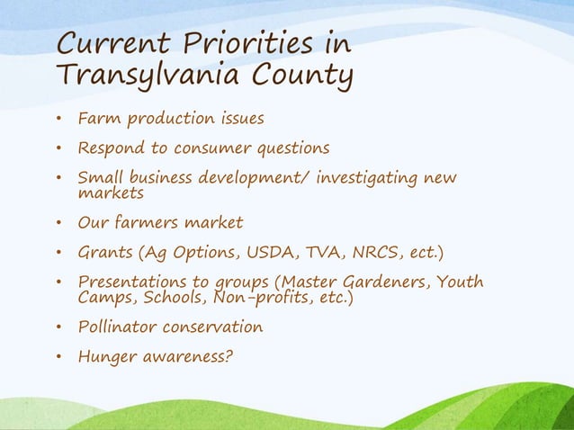 Local foods advisory committee | PPT
