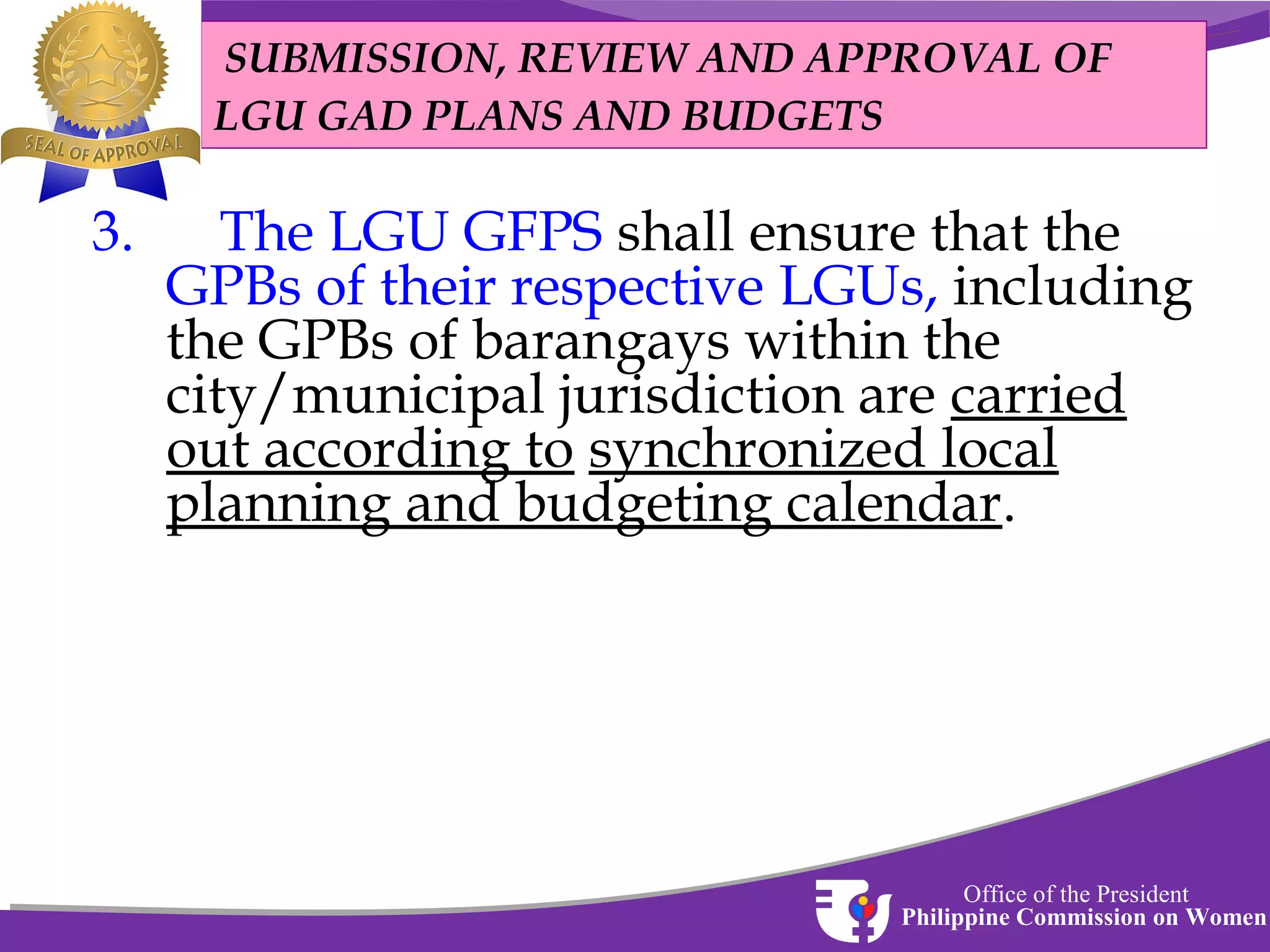 Local gad planning & budgeting | PPT