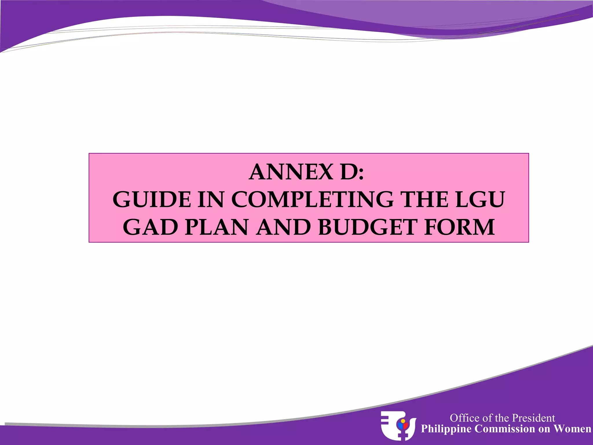 Local gad planning & budgeting | PPT