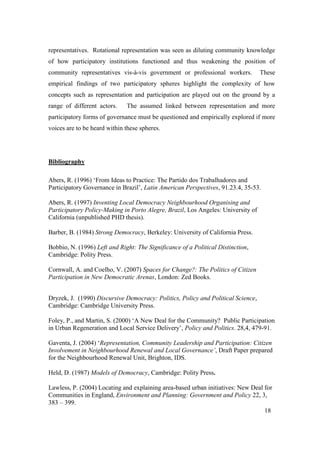 Local governance, democracy and representation | PDF