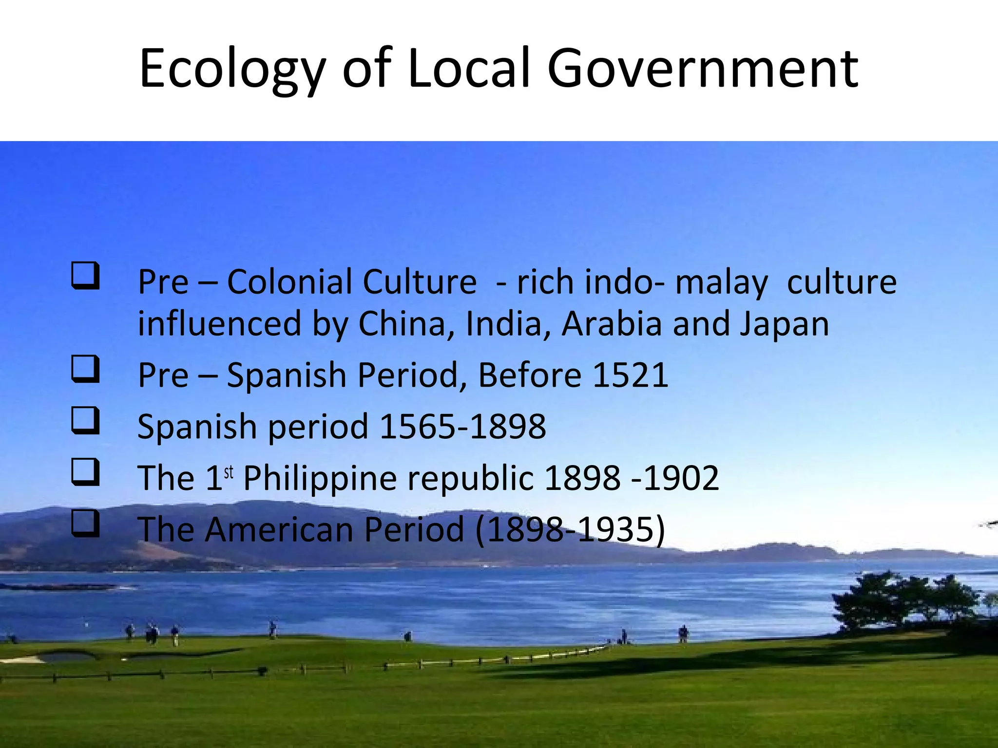 Local Governance in the Philippines | PPT