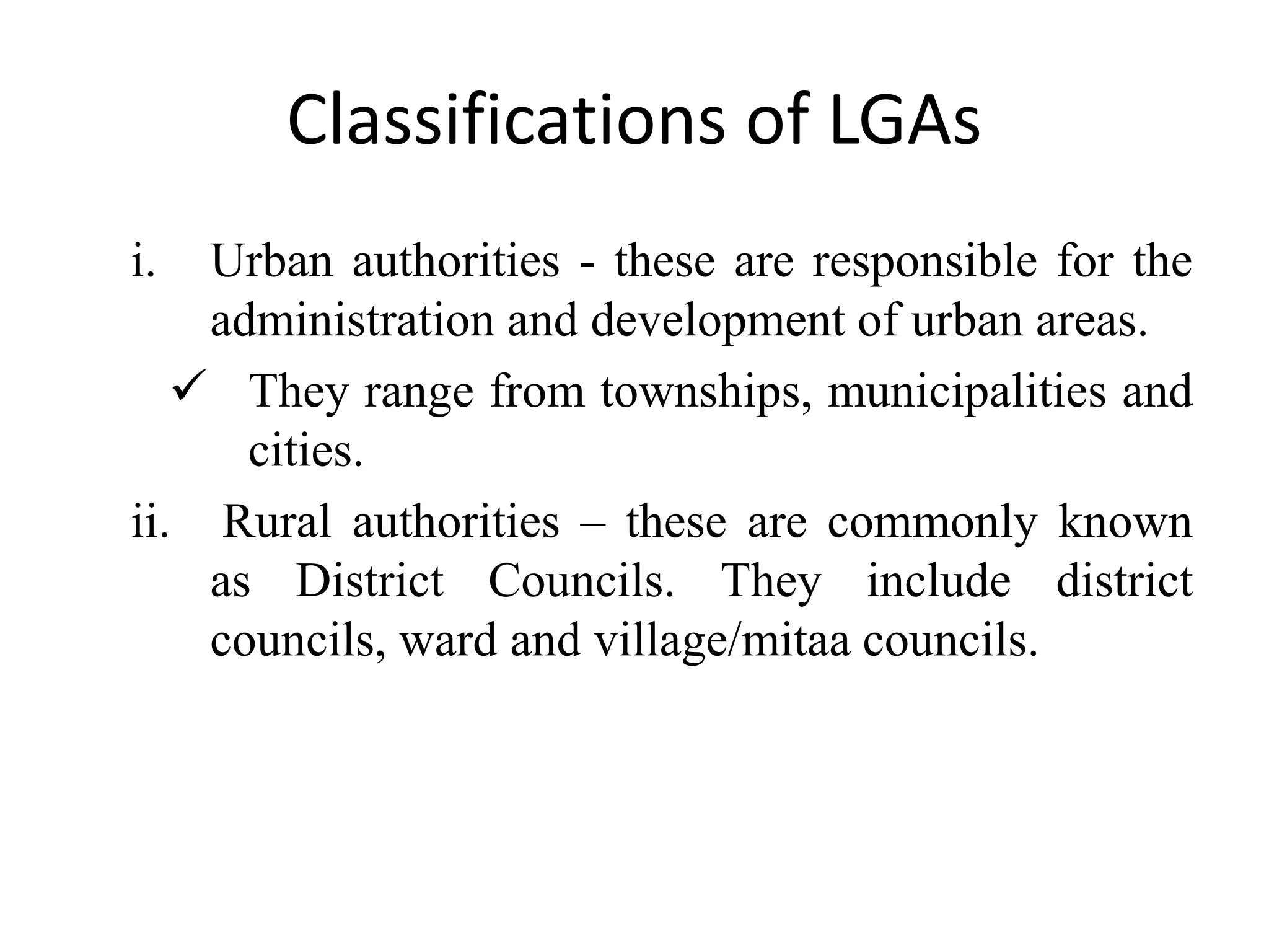 Local governance lecture 5 | PPTX