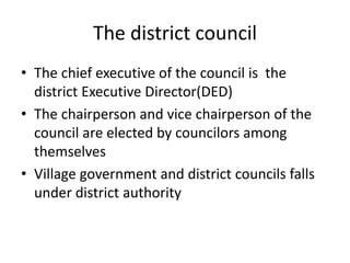 Local governance lecture 5 | PPTX