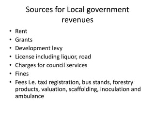 Local governance lecture 5 | PPTX