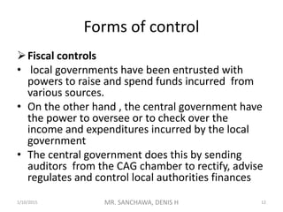 Local governance lecture seven | PPTX